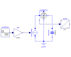 Modelica: Electrical.Batteries.Examples.SuperCapDischargeCharge